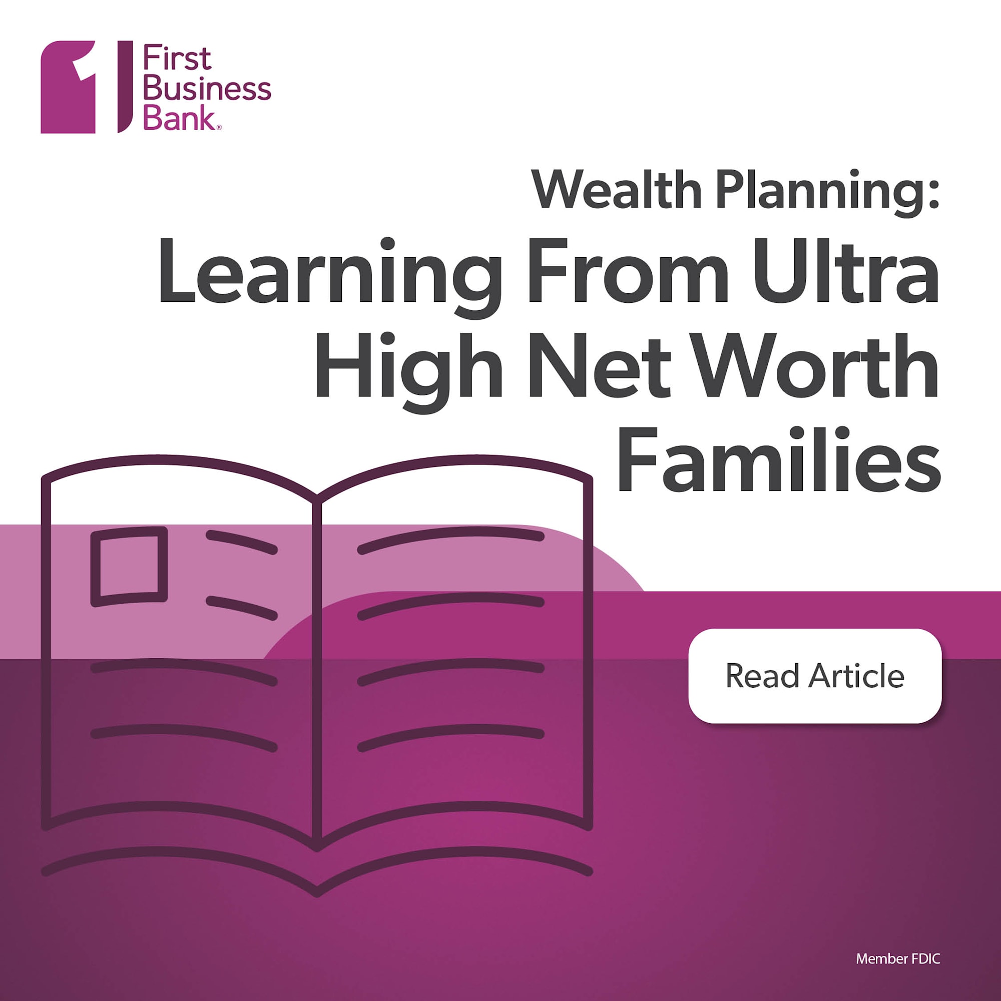 High Net Worth Wealth Management - First Business Bank